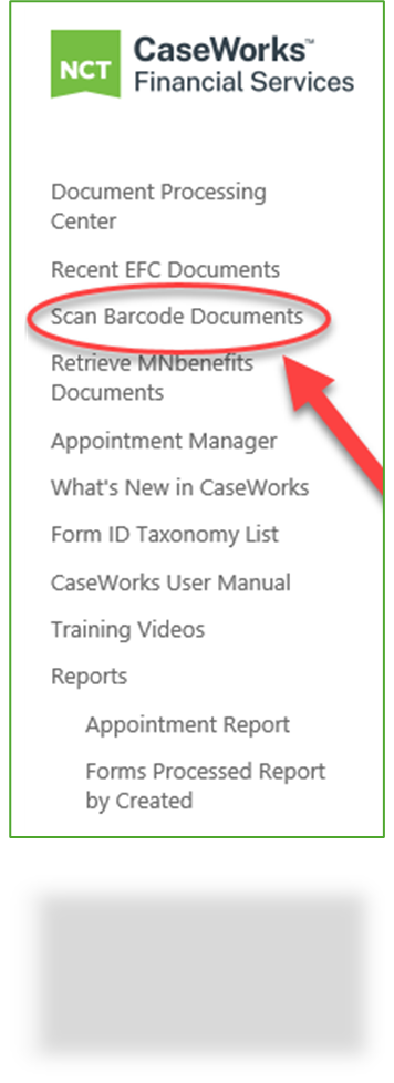 Scan a Barcoded Document – (CaseWorks Barcode) – NCT CaseWorks
