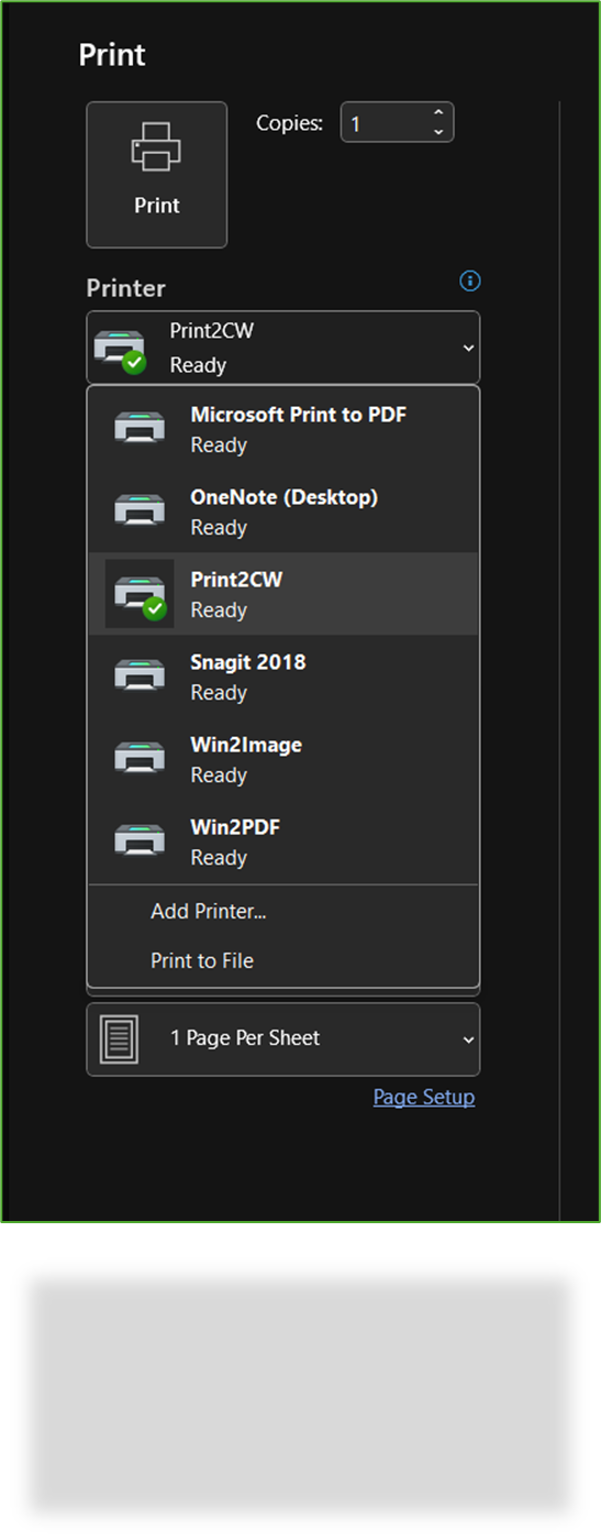 Using Print2CW to Send Documents into CaseWorks – NCT CaseWorks