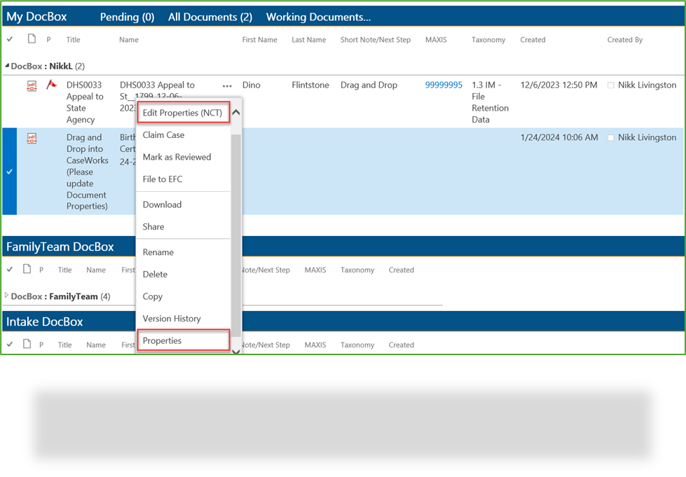 Using Drag and Drop Feature to get Documents into CaseWorks – NCT CaseWorks