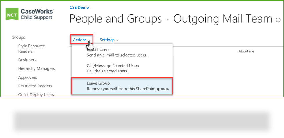 Join/Leave Team DocBoxes – NCT CaseWorks