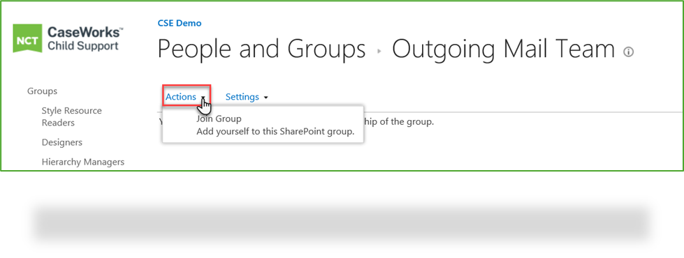 Join/Leave Team DocBoxes – NCT CaseWorks