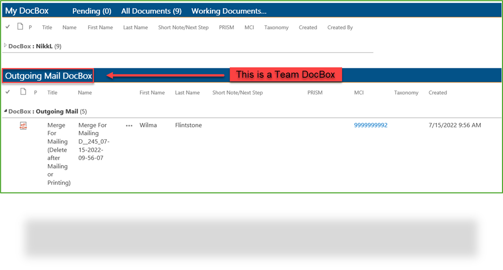 Join/Leave Team DocBoxes – NCT CaseWorks