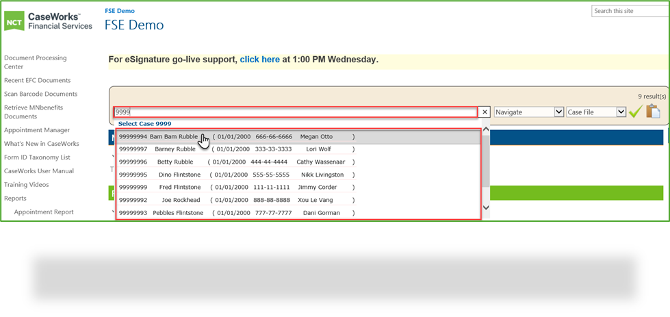 Using the APN to Open a Case File – NCT CaseWorks