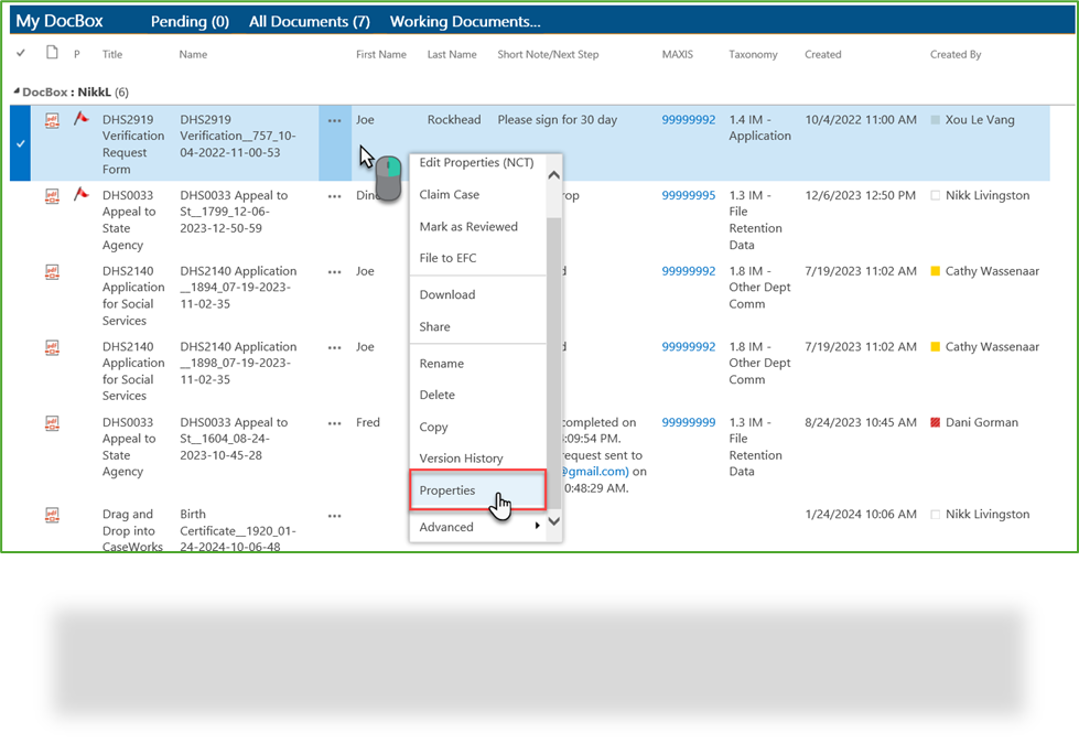 Mark Documents as Priority – NCT CaseWorks