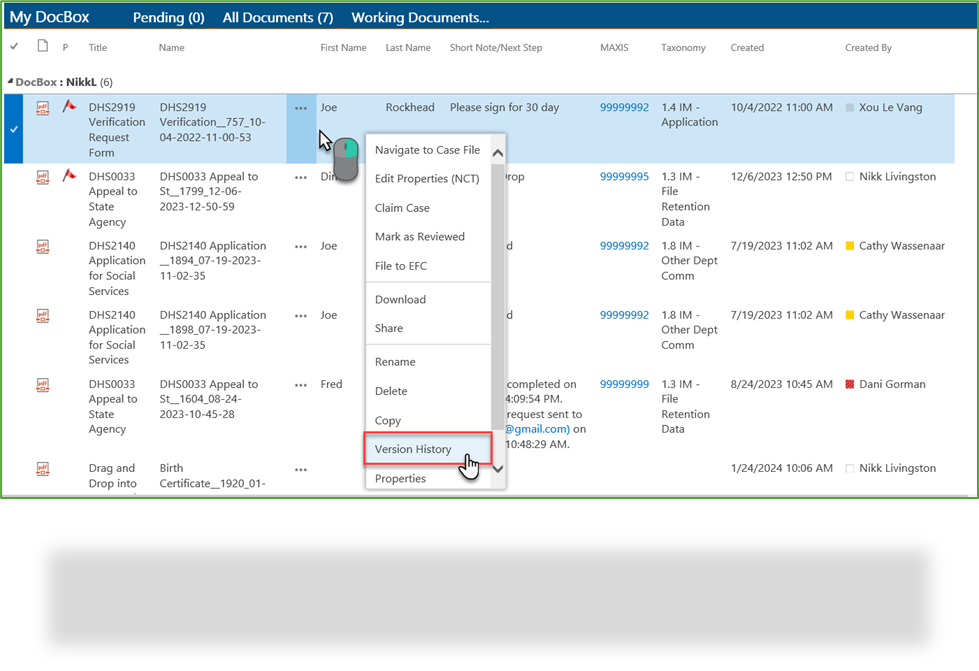 Restore Earlier Versions of a Document – NCT CaseWorks