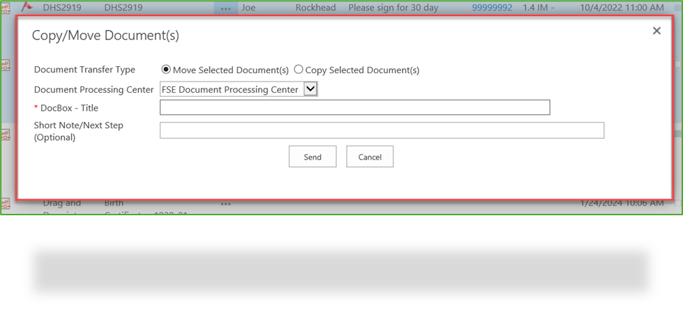 Copy/Move Documents – NCT CaseWorks
