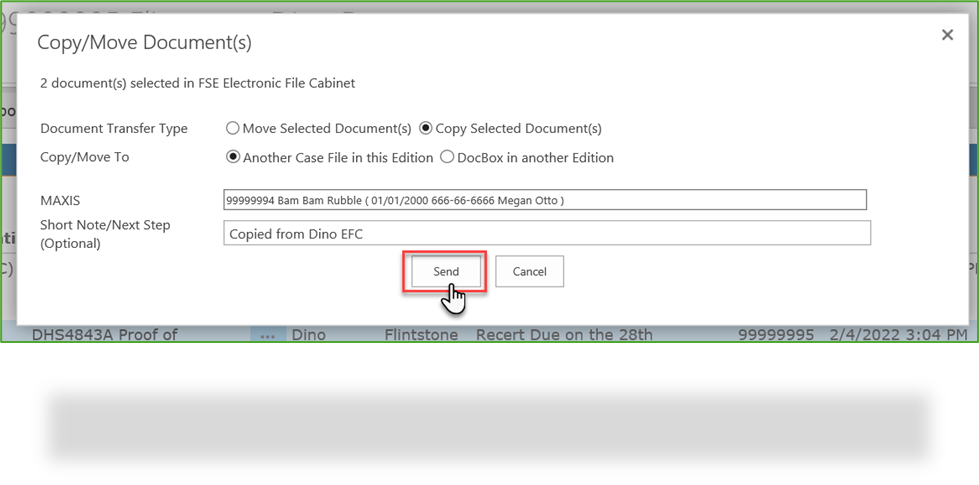 Copy/Move Document(s) from One Case File to Another within an Edition ...