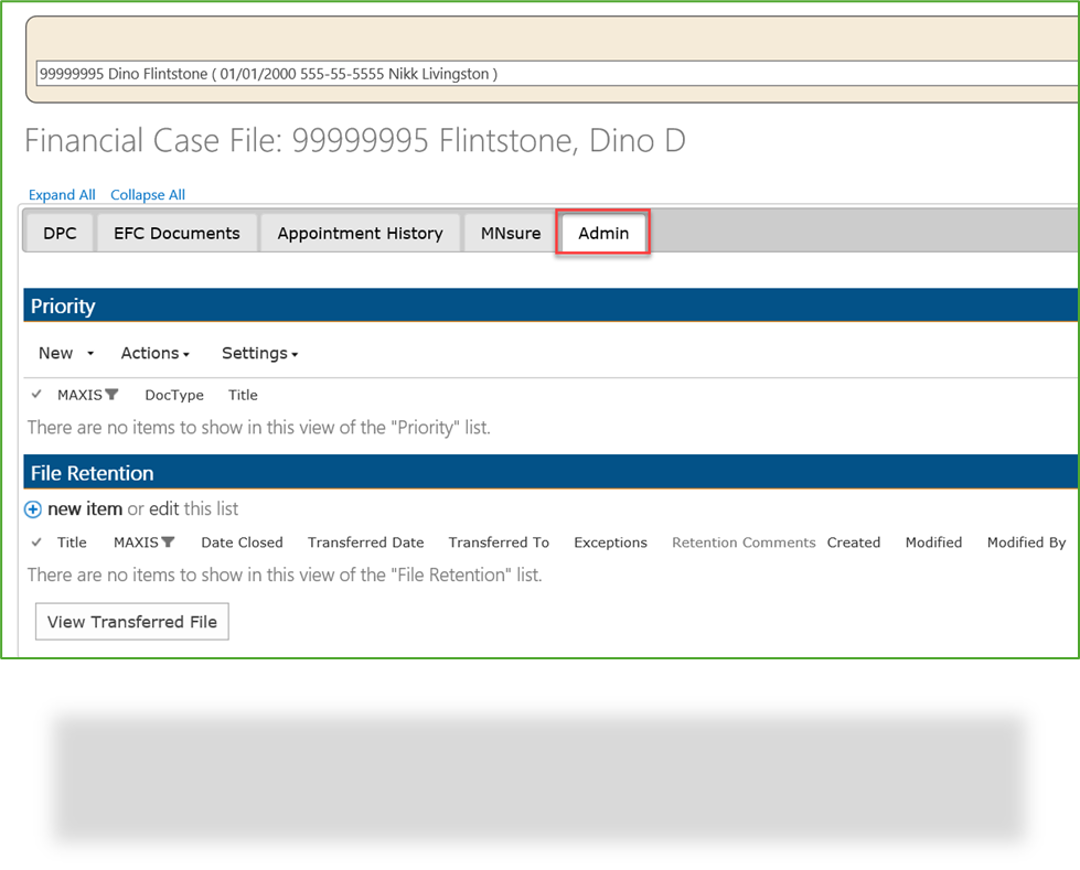 Viewing and Restoring Documents from a Transferred Case File – NCT CaseWorks
