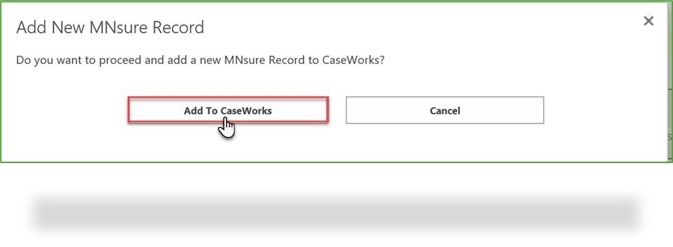 Adding a Record Manually (MSE) – NCT CaseWorks