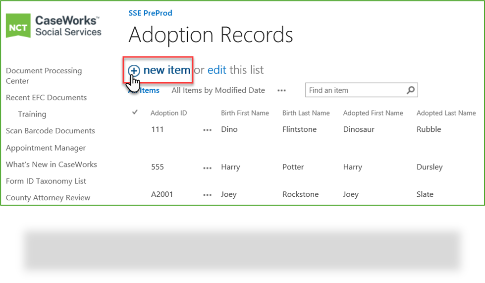Adoption Add-On Library – NCT CaseWorks