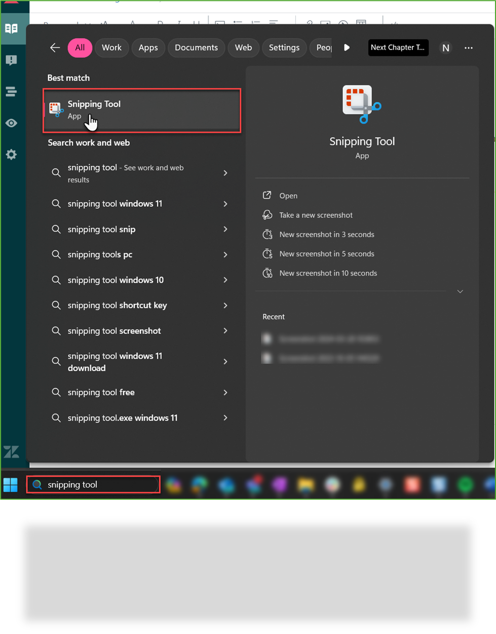 Using Snipping Tool for Ticket Screenshots – NCT CaseWorks