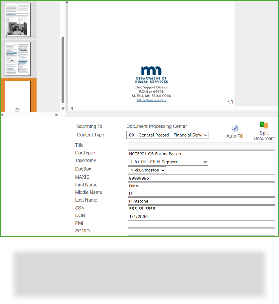 Split a Document – in Edit Properties (NCT) – NCT CaseWorks