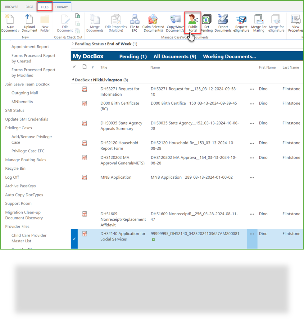 Requesting Forms for Client to Fill Out and Return – NCT CaseWorks