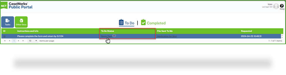 Client Portal Persepctive – NCT CaseWorks