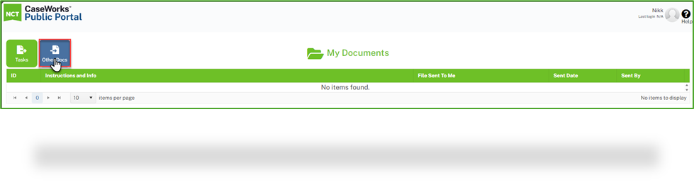 Client Portal Persepctive – NCT CaseWorks
