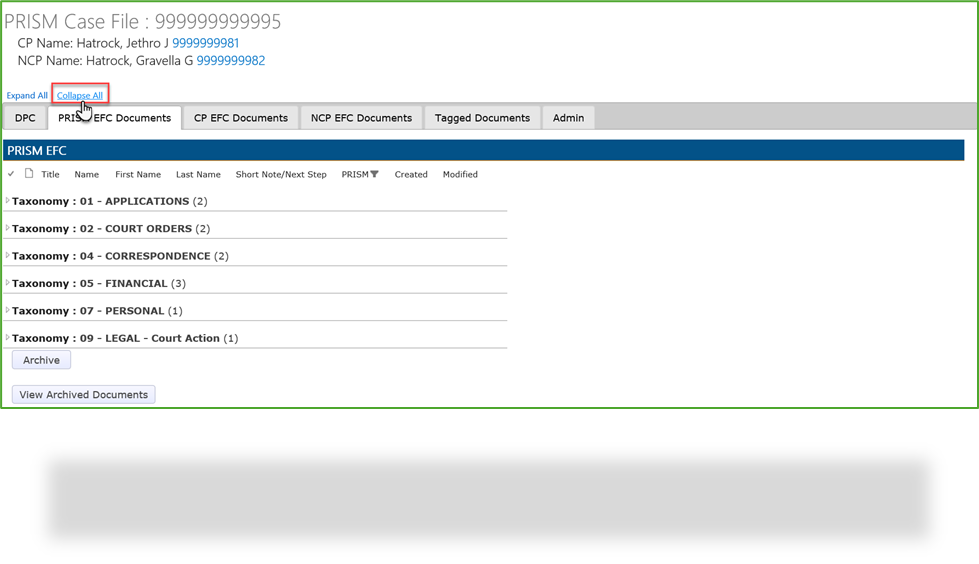 Transferring Select Documents/Taxonomies to another CaseWorks County – NCT CaseWorks