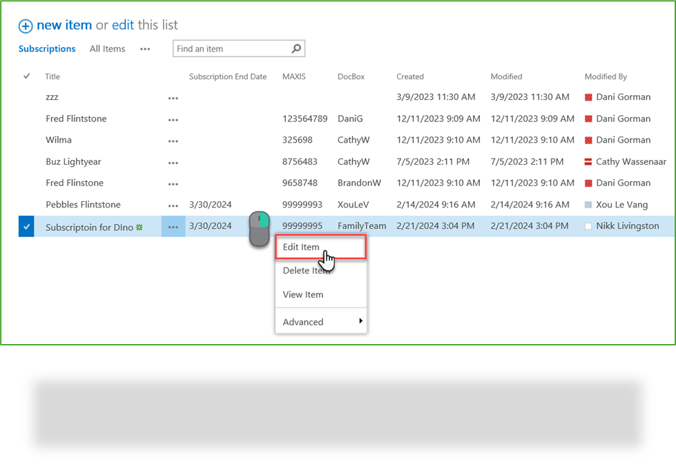 Manage Subscriptions – NCT CaseWorks