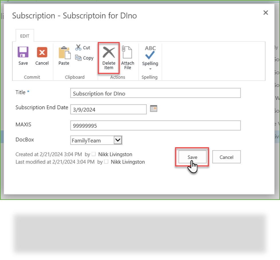 Manage Subscriptions – NCT CaseWorks