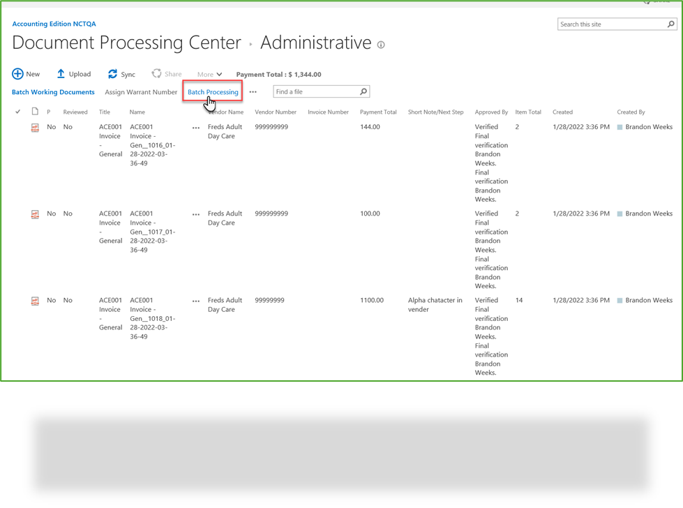 AutoFill Warrant Number – NCT CaseWorks