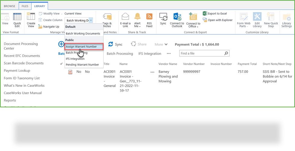 Add Warrant Number Manually – NCT CaseWorks
