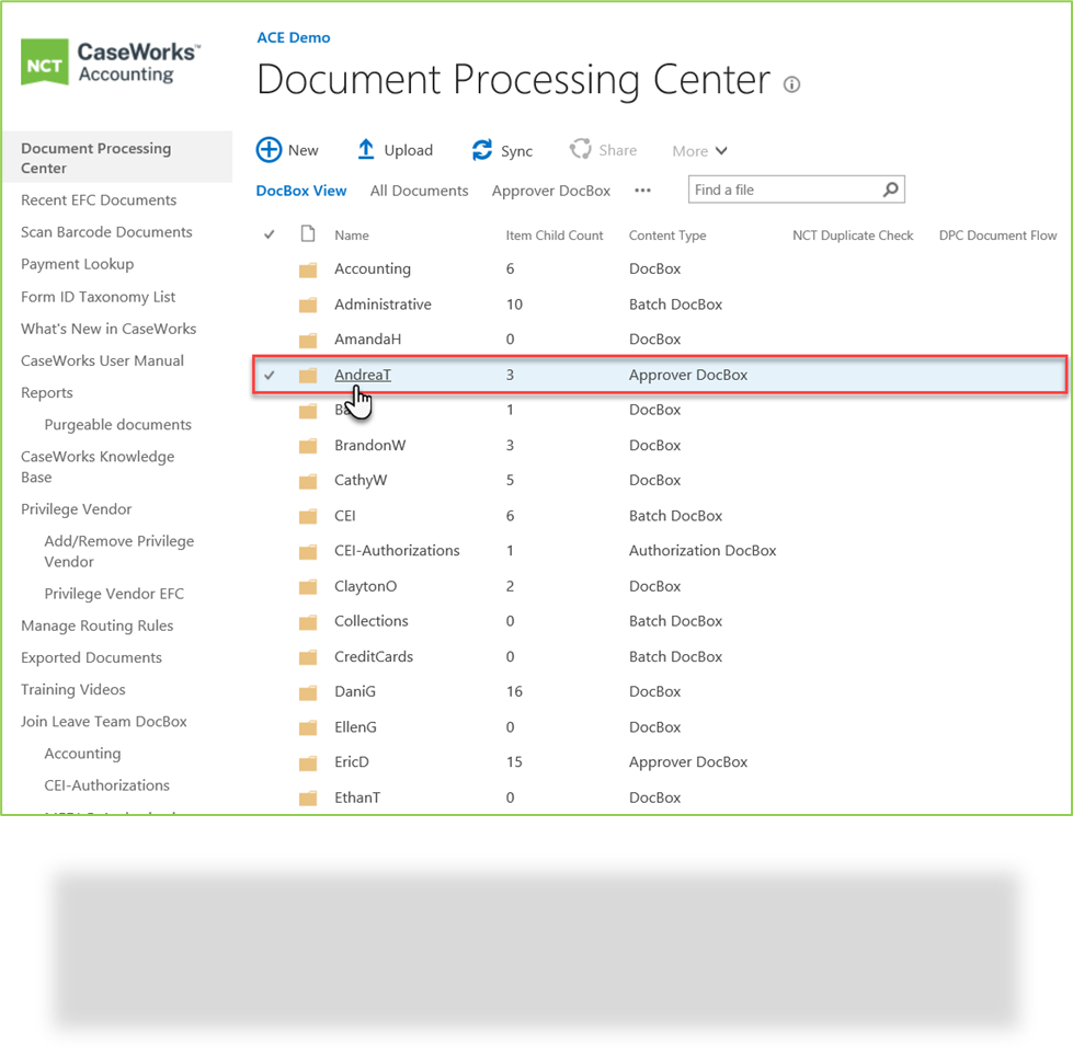 Approving Documents – NCT CaseWorks