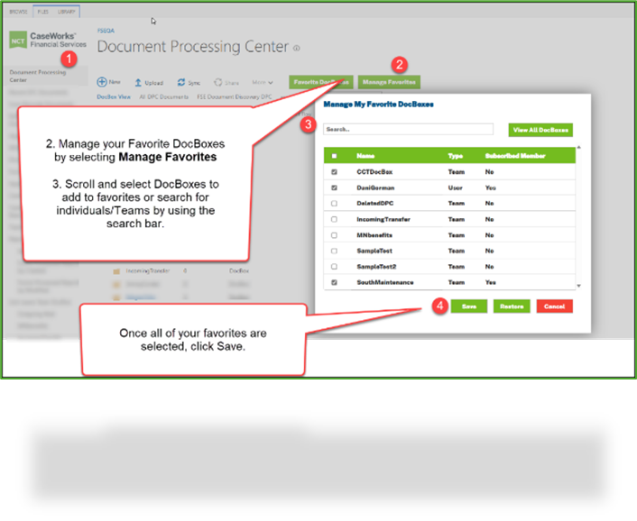 Favorite DocBoxes – NCT CaseWorks