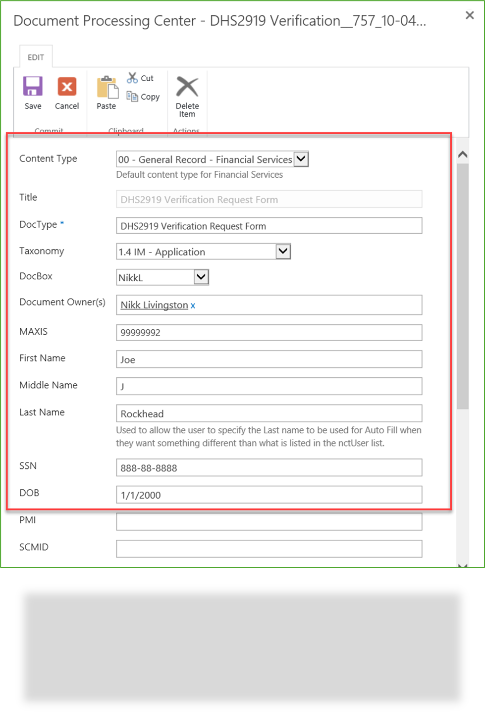 New Hires- Edit Document Properties (Non-Document Preview) – NCT CaseWorks