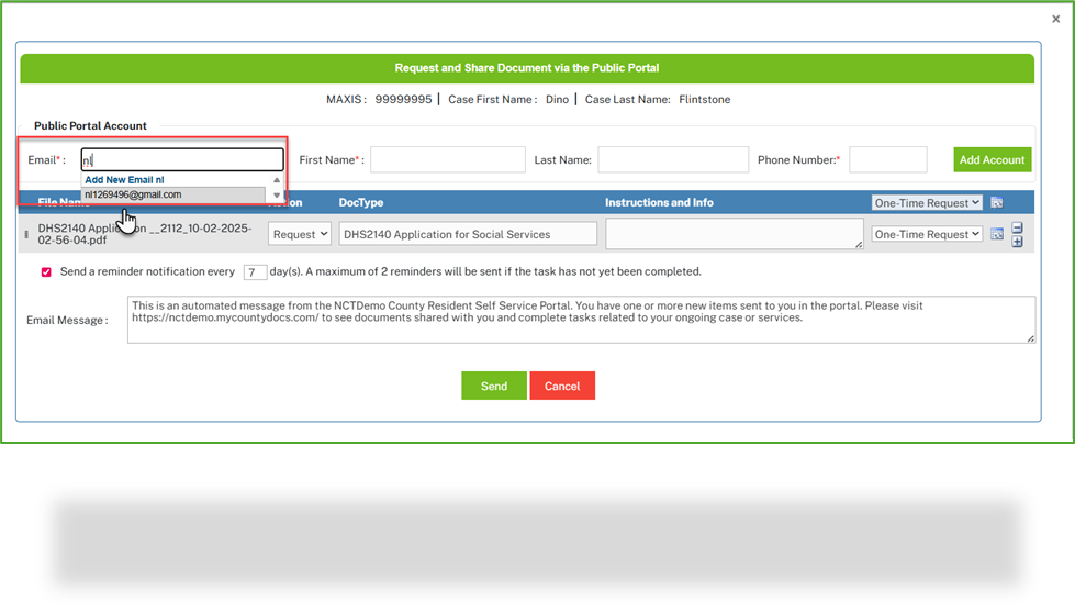 Requesting Documents from a Client in Portal 2.0 – NCT CaseWorks