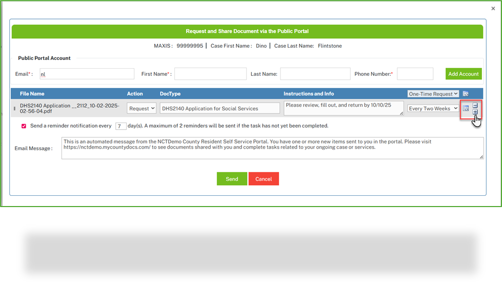 Requesting Documents from a Client in Portal 2.0 – NCT CaseWorks